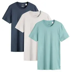 Calvin Klein Crew Neck T-shirt 3 Pack - Green