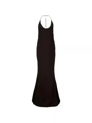 TOM FORD Halterneck Silk Evening Maxi Dress