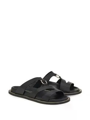 FERRAGAMO Gancini Leather Sandals