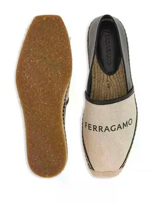 FERRAGAMO Logo-print Flat Espadrilles