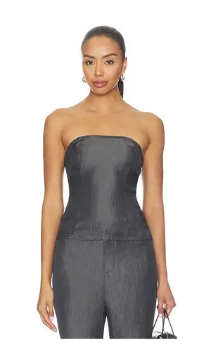 ALL THE WAYS Temperance Strapless Top In . Also - Navy