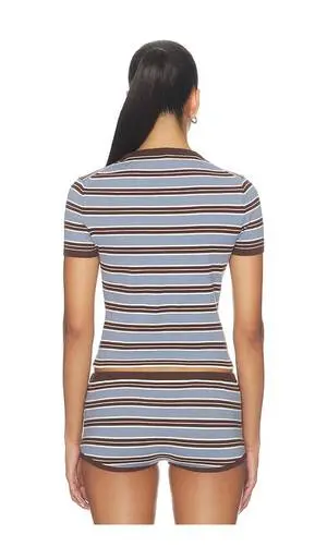 LOVERS AND FRIENDS Haize Stripe Short Sleeve Tee