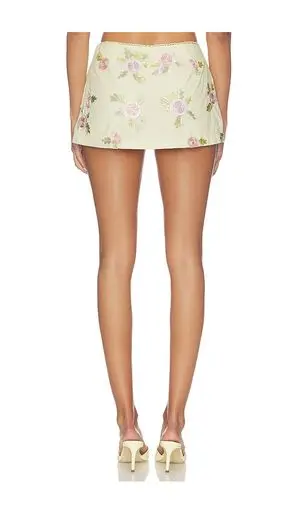 For Love & Lemons Ribbon Flowers Skort
