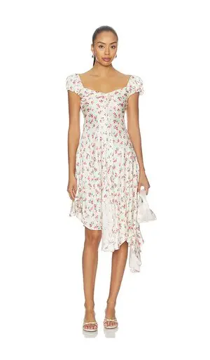 For Love & Lemons Cherry Mae Midi Dress In . Also