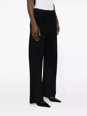 FORTE_FORTE Suede Wide-leg Trousers