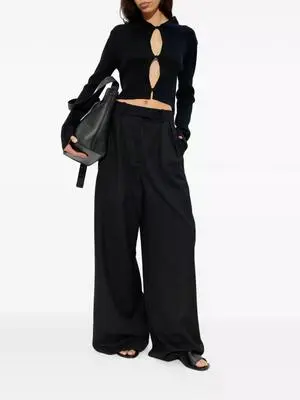 JIL SANDER Ribbed Cut-out Cardigan