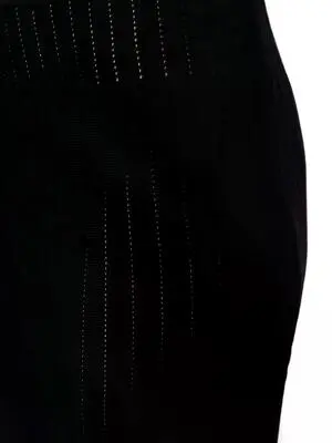 TWINSET Pointelle-knit Cut-out Midi Skirt