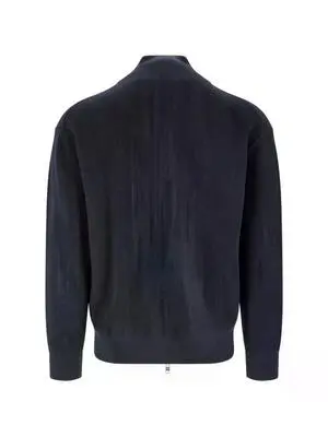 Closed Ribbed-knit Zip-up Cardigan