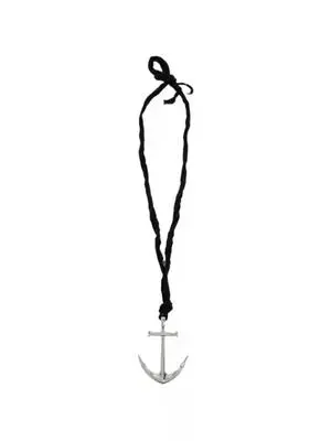 Balenciaga Anchor-pendant Necklace - Silver