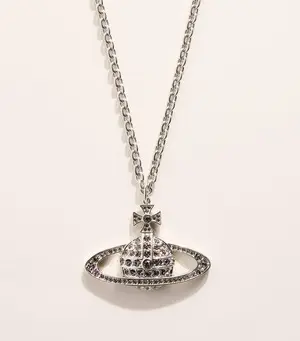 VIVIENNE WESTWOOD Mini Bas Relief Orb Pendant Necklace - Silver