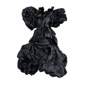 Miro Misljen Noir Sculptural Couture Dress