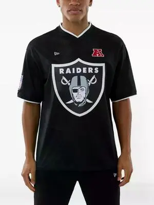 New Era Las Vegas Raiders Oversized Mesh V-neck T-shirt