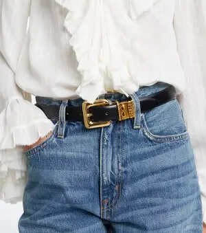 DEHANCHE Mara Embellished Leather Belt