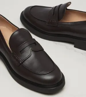 GIANVITO ROSSI Leather Loafers