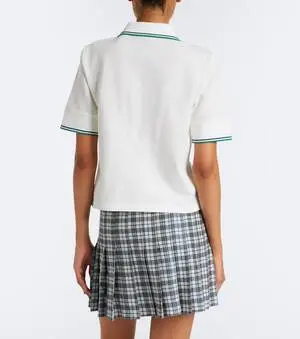 Burberry Ekd Cotton Pique Polo Shirt - White