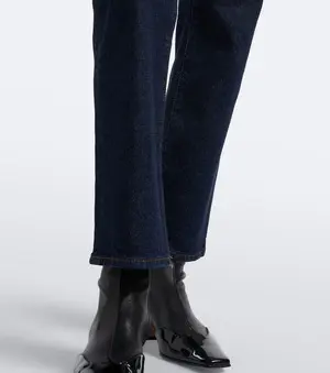 FRAME Cigarette Cropped Straight Jeans