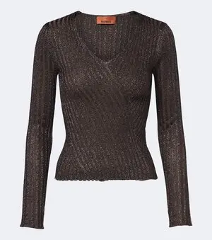 Missoni Striped Lame Top - Brown