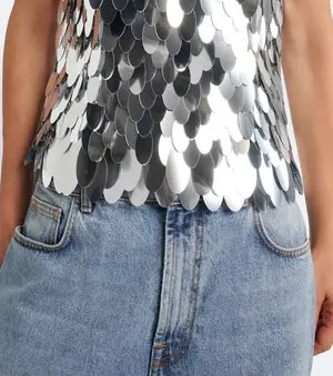 Rabanne Sequin-embellished Top