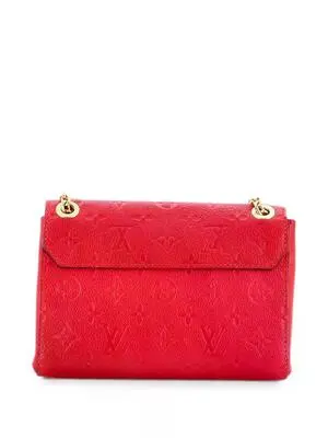 LOUIS VUITTON Vavin Handbag Monogram Empreinte Leather - Red
