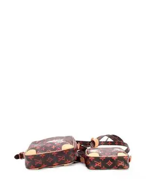 LOUIS VUITTON Paname Bag Set Limited Edition Grace Coddington Catogram Canvas Crossbody Bag