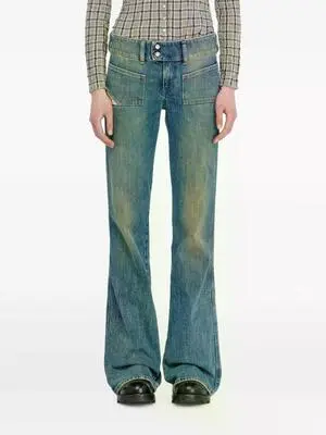 DIESEL® Bootcut Jeans Low-waist D-hush - Blue