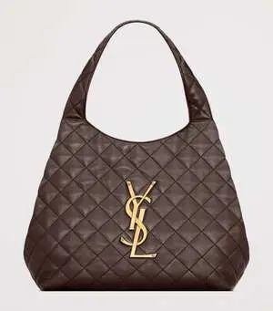 Saint Laurent Medium Quilted Leather Icare Tote Bag