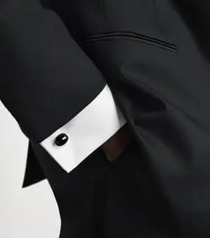 BABETTE WASSERMAN LONDON Rhodium-plated Swarovski Crystal Cufflinks