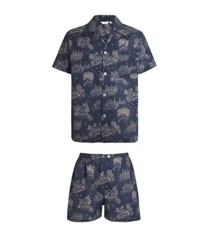 Derek Rose Cotton Ledbury Pyjama Set