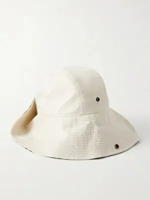 Burberry Checked Cotton-gabardine Sunhat