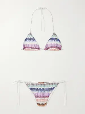 Missoni Striped Tasseled Bikini