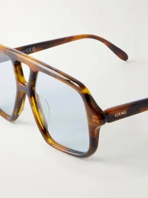 Loewe Slim Light Acetate Aviator Sunglasses
