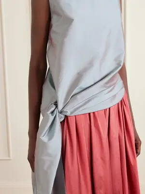 ABADIA Knotted Faille Top