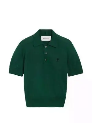 AMI Paris Wool Polo - Green
