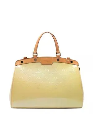 LOUIS VUITTON 2011 Monogram Vernis Brea Mm Satchel - Neutrals