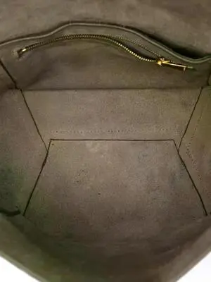 Celine Small Soft Grained Calfskin Seau Sangle Bucket Bag - Grey