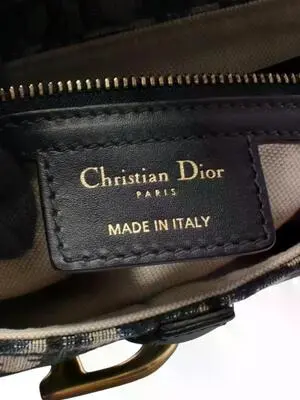 Dior 2000-2026 Oblique Canvas Saddle Bag Shoulder Bag - Blue