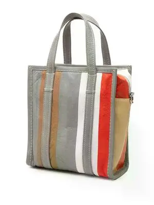 Balenciaga 2017 Lambskin Bazar Shopper Xs Satchel - Grey