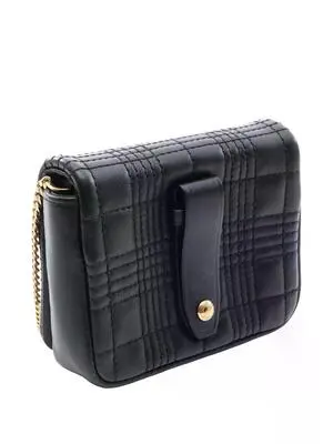 Burberry Micro Quilted Leather Lola Crossbody Bag - Black