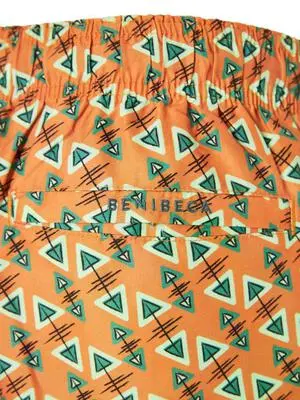 BENIBECA Tripuri Geometric-print Swim Shorts