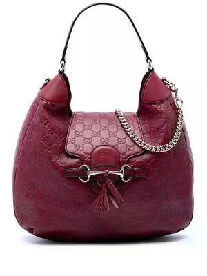 Gucci 2016-2026 Medium Guccissima Emily Flap Satchel - Red
