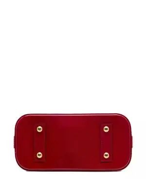 LOUIS VUITTON 2013 Monogram Vernis Alma Bb Satchel - Red