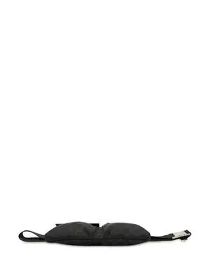 Gucci Gg Canvas Double Pocket Belt Bag - Black