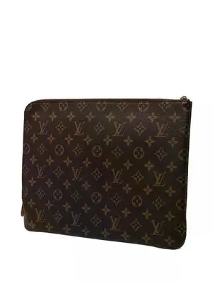 LOUIS VUITTON 2017 Monogram Etui Voyage Mm Clutch Bag - Brown