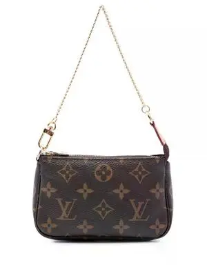 LOUIS VUITTON 2021 Monogram Mini Pochette Accessoires Handbag - Brown