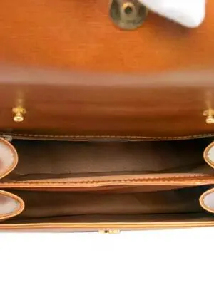Celine 2014 Embossed Leather Top Handle Bag Satchel