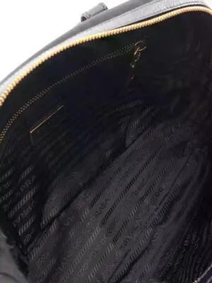 Prada Saffiano Trimmed Tessuto Satchel