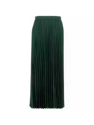Max Mara Nicchia Pleated Midi Skirt - Green