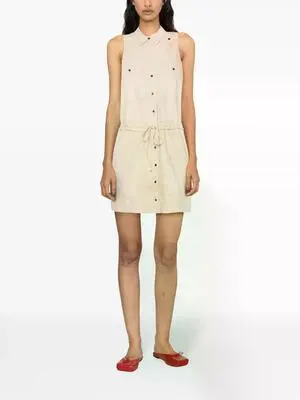MARANT ETOILE Ines Sleeveless Denim Dress - Neutrals
