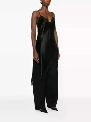 NISSA Lace-trim Asymmetric Top