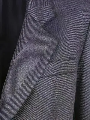 DRHOPE Herringbone Single-breasted Coat